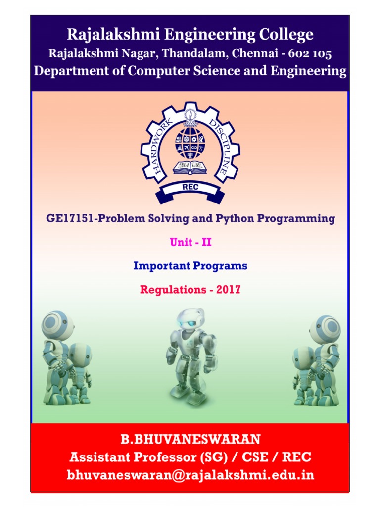 GE17151 PSPP Unit II Programs PDF | PDF | Fahrenheit | Celsius