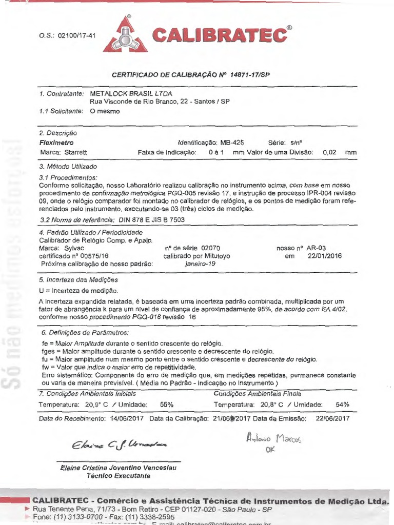 Defleximetro 0 - 1mm MB - 425 | PDF | Observação científica | Natureza