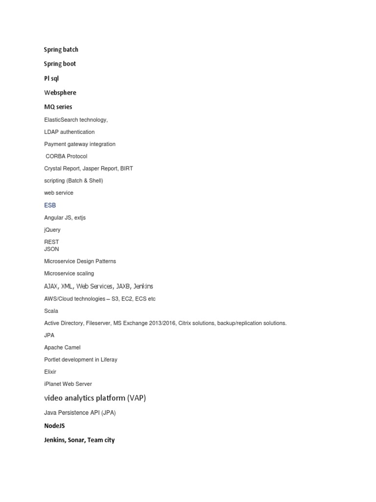 Spring Batch Spring Boot PL SQL Websphere MQ Series: Video Analytics ...