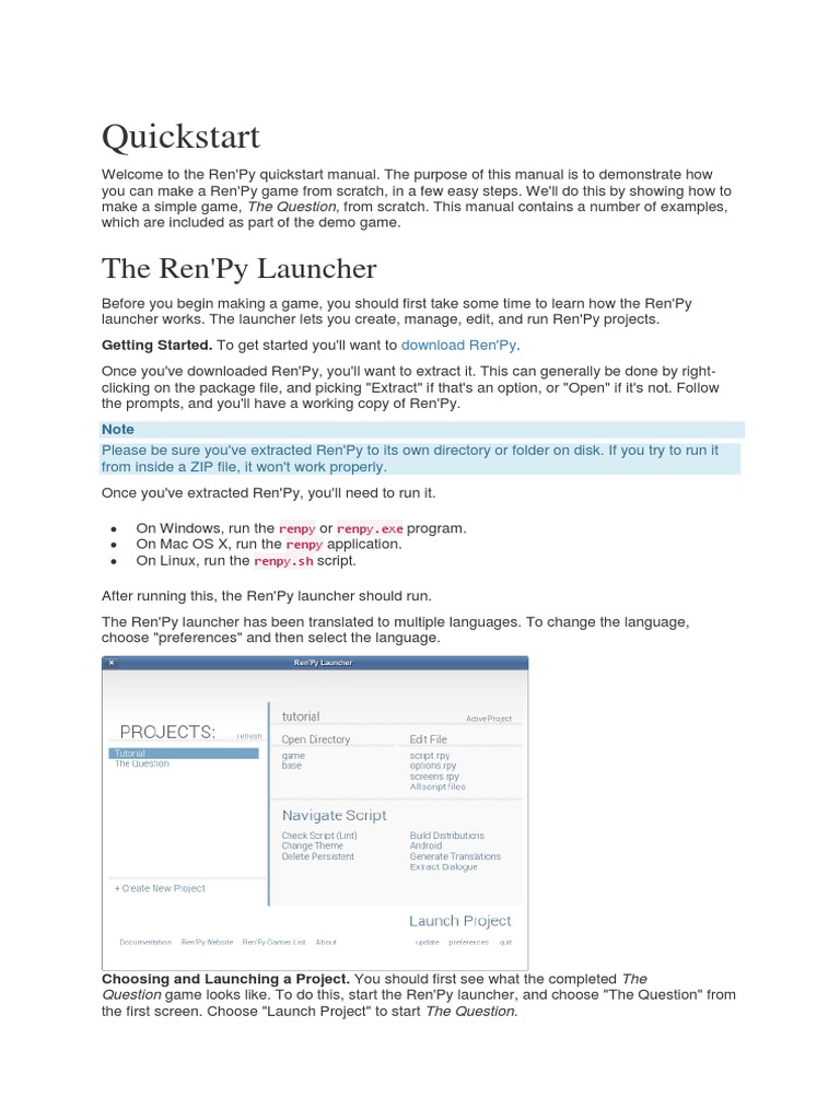 Renpy | Download Free PDF | Menu (Computing) | Button (Computing)