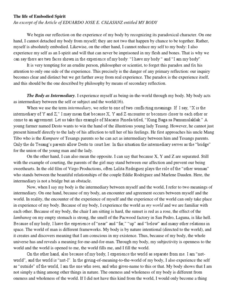 The Life of Embodied Spirit | PDF | God