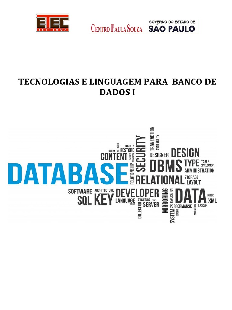 Apostila TLBD I - Banco de Dados PDF | PDF | Bancos de dados | Dados