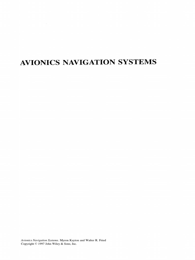 Avionics Navigation Systems, Second Edition (1997) PDF | PDF ...