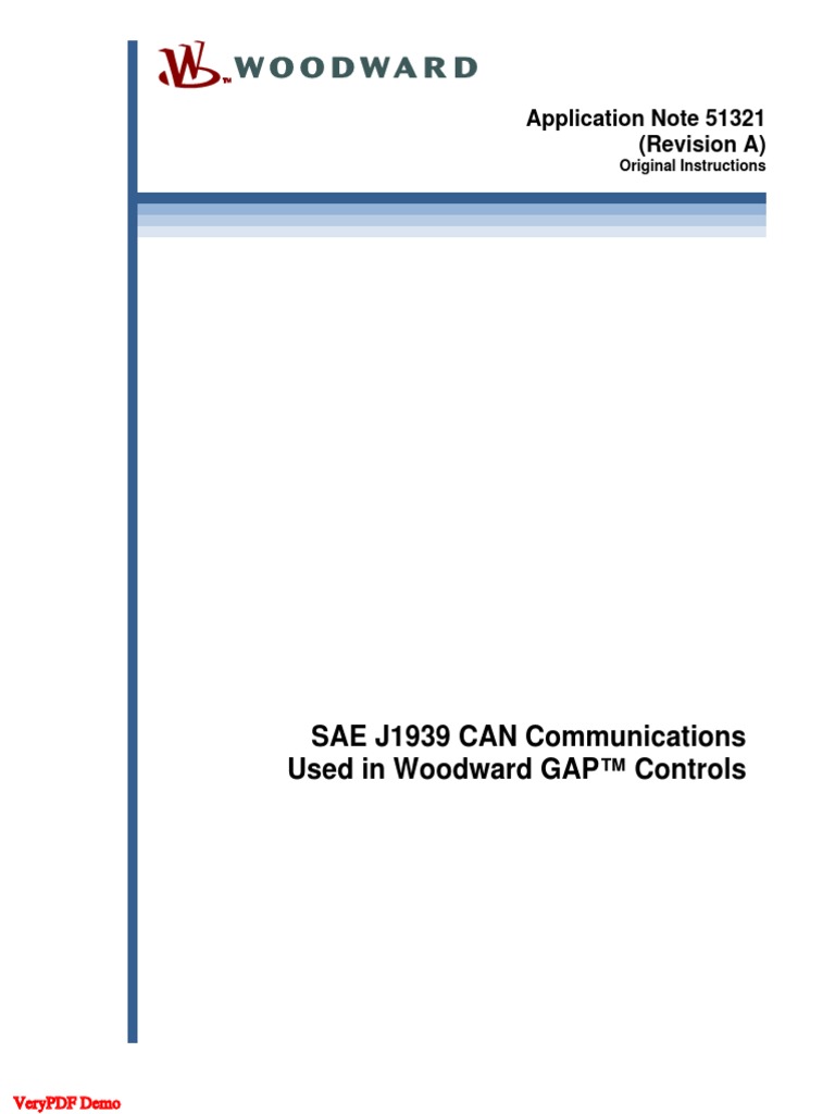 SAE J1939 CAN Communications Used in Woodward GAP™ Controls | Download ...