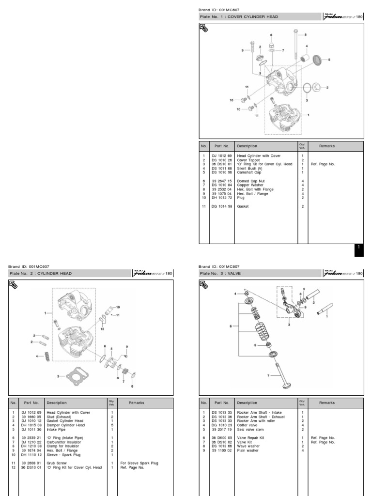 Pulsar 180 Ug3 PDF | PDF | Screw | Clutch