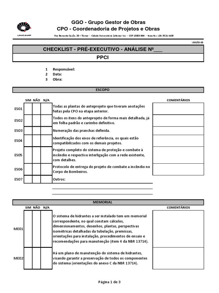 Modelo de Check List | PDF | Computação e Tecnologia da Informação ...