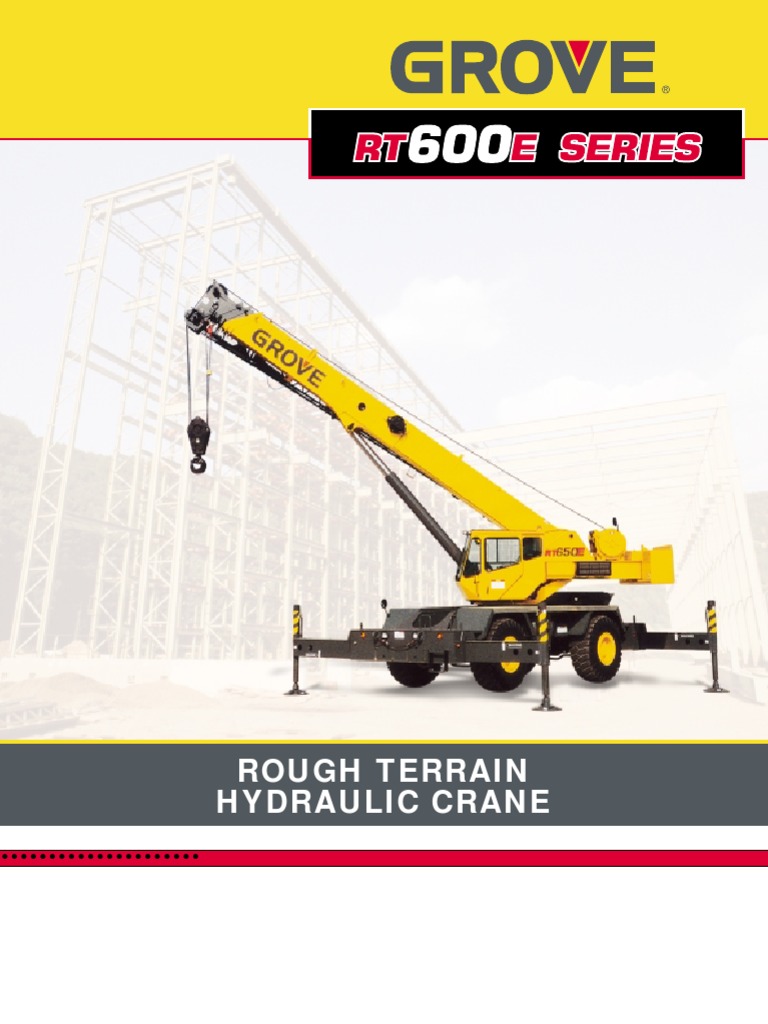 Grove RT650E 50 Product Guide PDF | PDF | Crane (Machine) | Steering