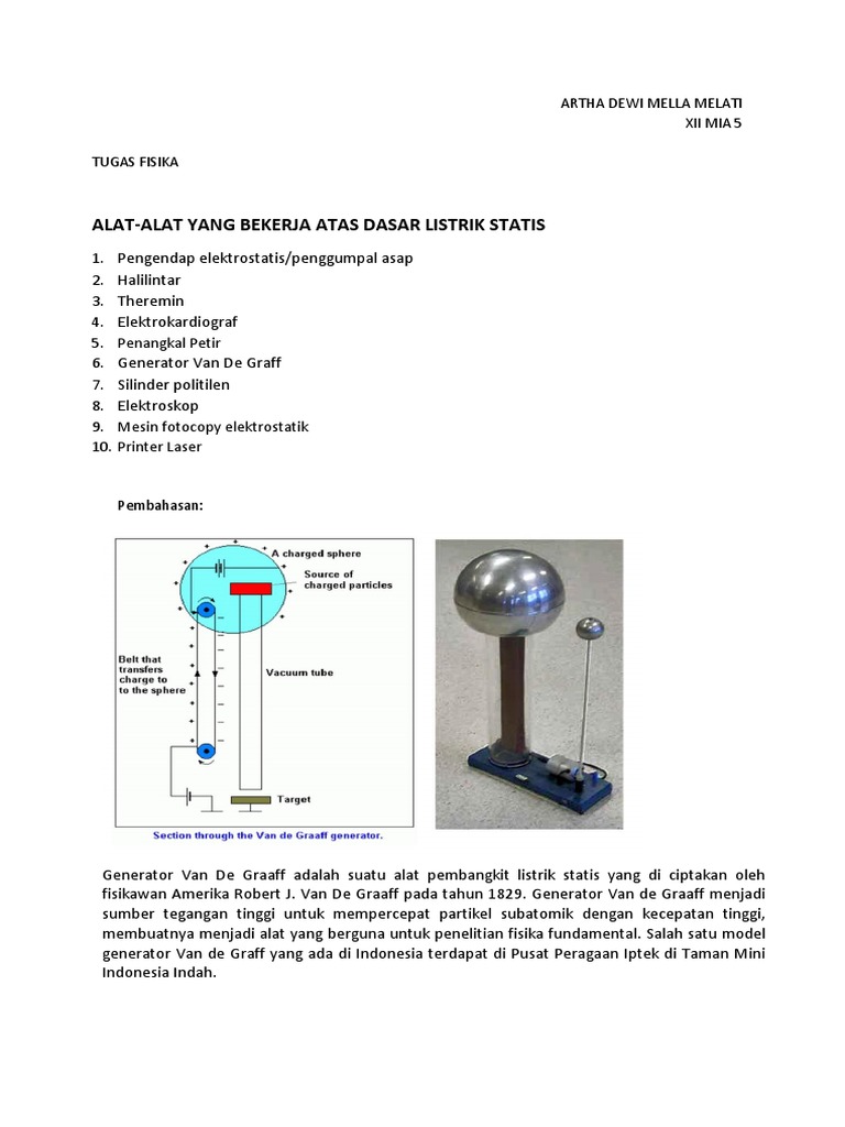 Fisika. Alat-Alat Listrik Statis | PDF