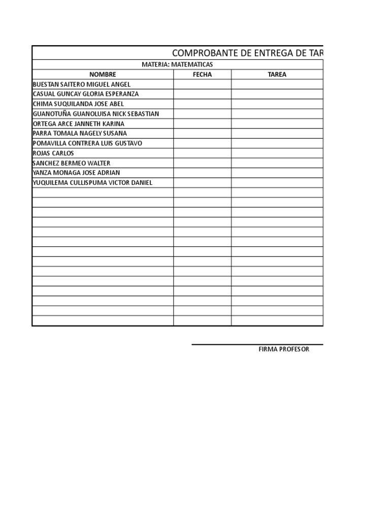 Entrega de Tareas | PDF