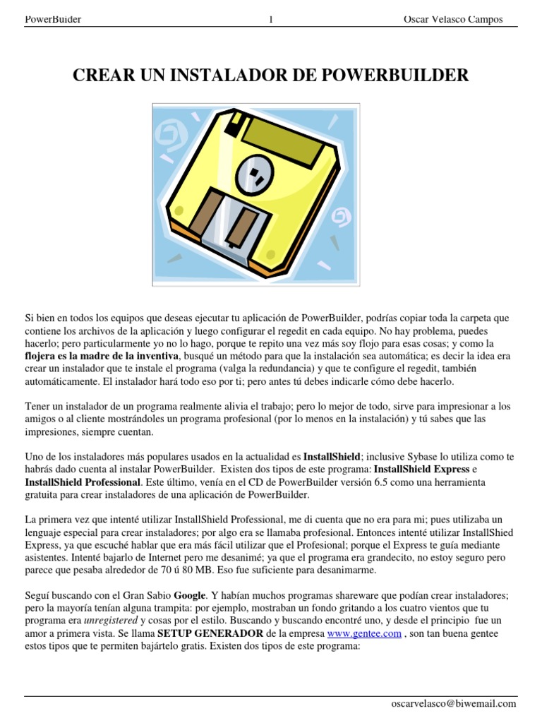 Tutorial Instalador | PDF | Archivo de computadora | Programa de ...