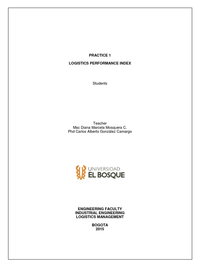 Logistics Performance Index | PDF