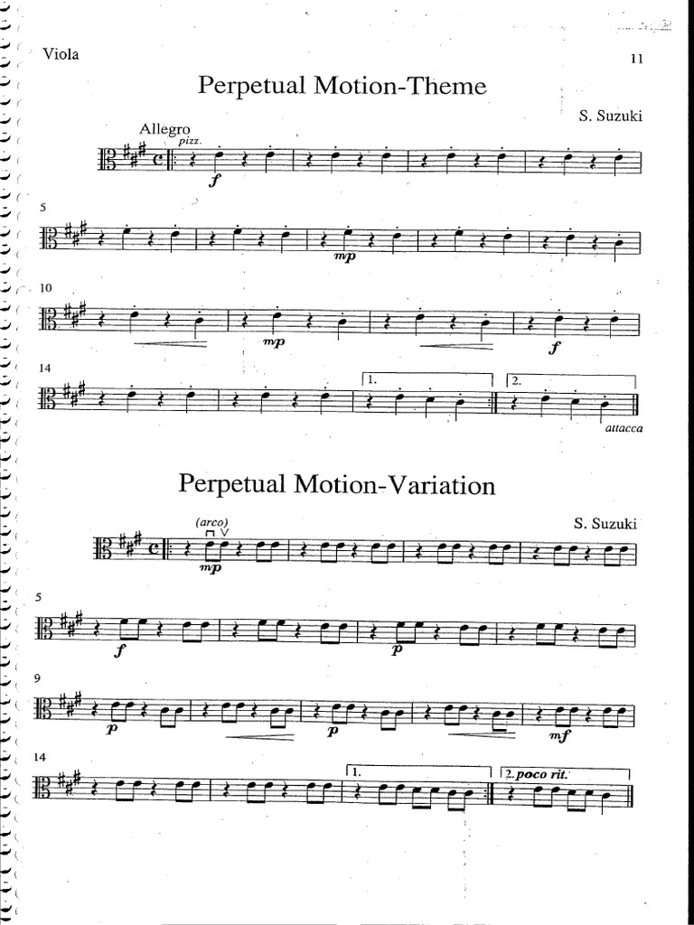 Perpetual Motion Viola | PDF