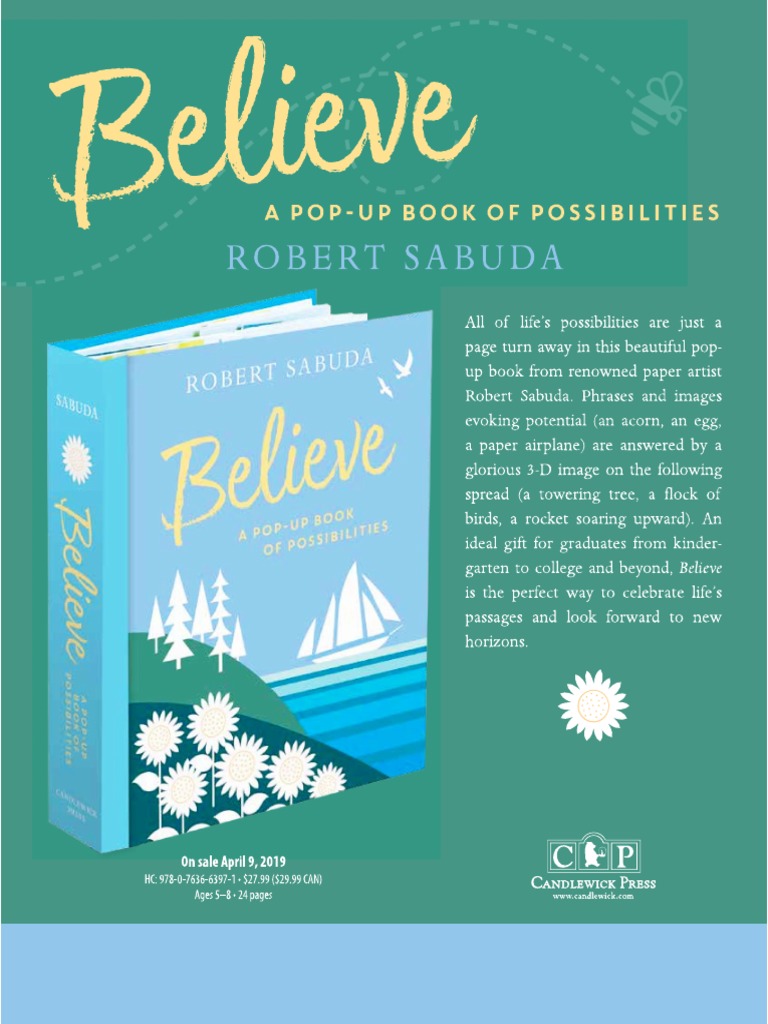 Believe A Pop-Up Book of Possibilities by Robert Sabuda Author Q&A ...