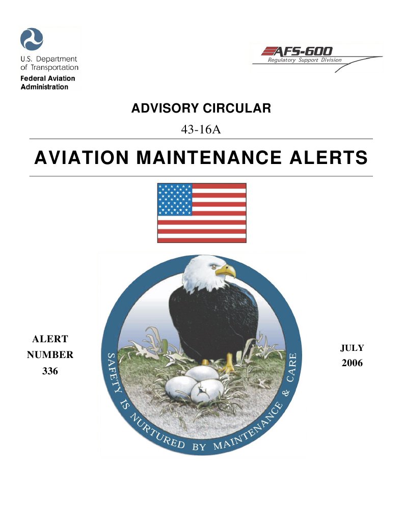 Alerts July06 | PDF | Federal Aviation Administration | Landing Gear