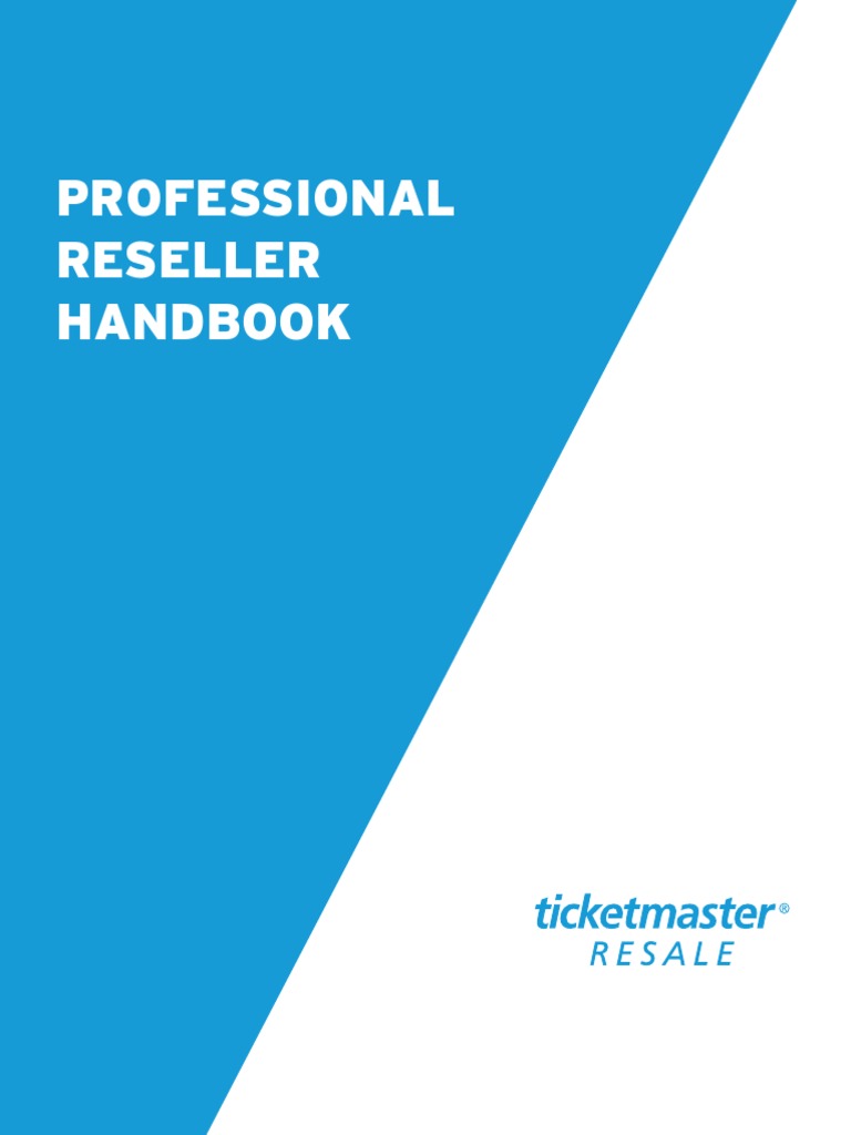 Ticketmaster's Professional Reseller Handbook | PDF | Ticket (Admission ...
