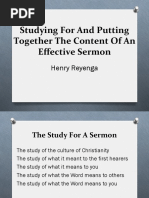 HOMILETICS | PDF | Homiletics | Sermon