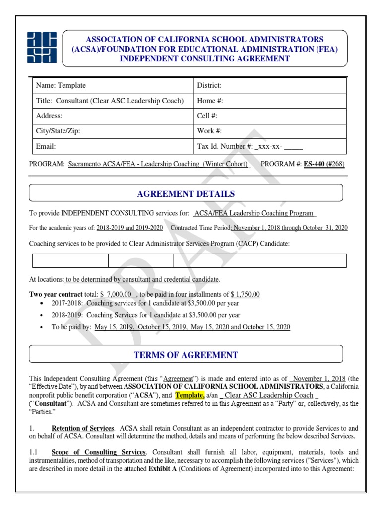 Association of California School Administrators (Acsa) /foundation For ...