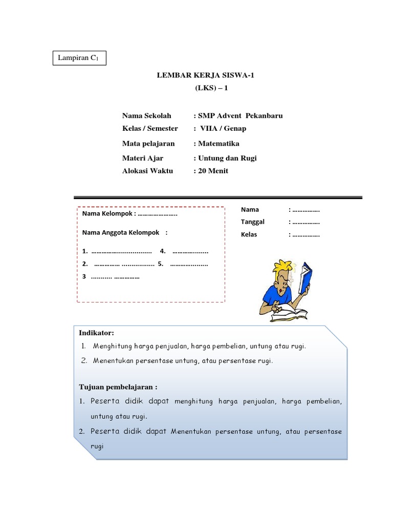 Las Untung Dan Rugi SMP | PDF