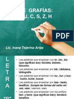 Uso de La B, V, C, S, Z, X, H, G, J | PDF | Verbo | Palabra