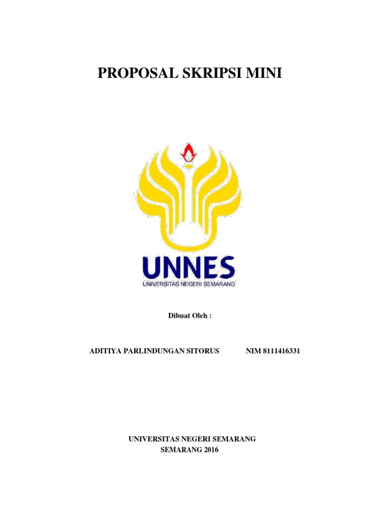 Contoh Proposal Skripsi Mini | PDF