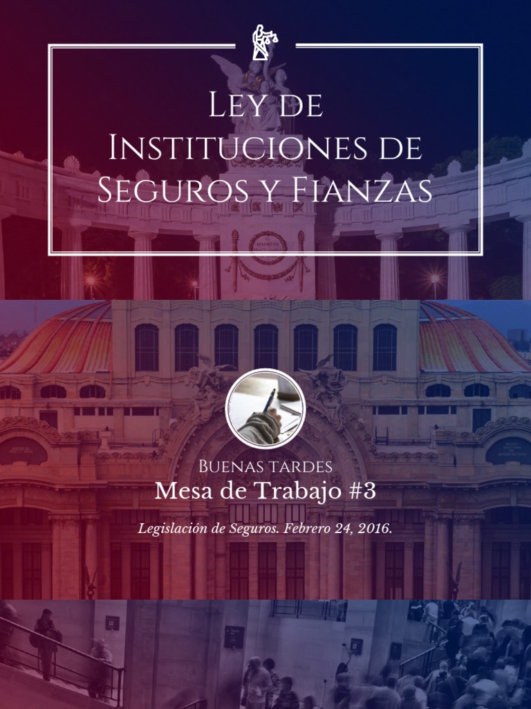 Ley de Instituciones de Seguros y Fianzas | PDF | Seguro | Sociedad de responsabilidad limitada