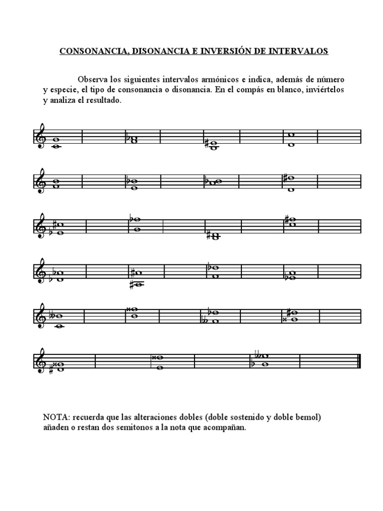 Análisis de Intervalos Armónicos | PDF