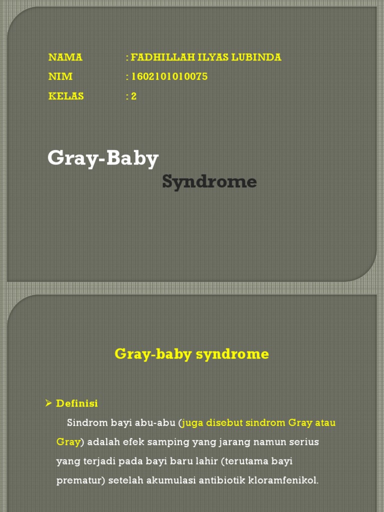Grey Baby Syndrome | PDF