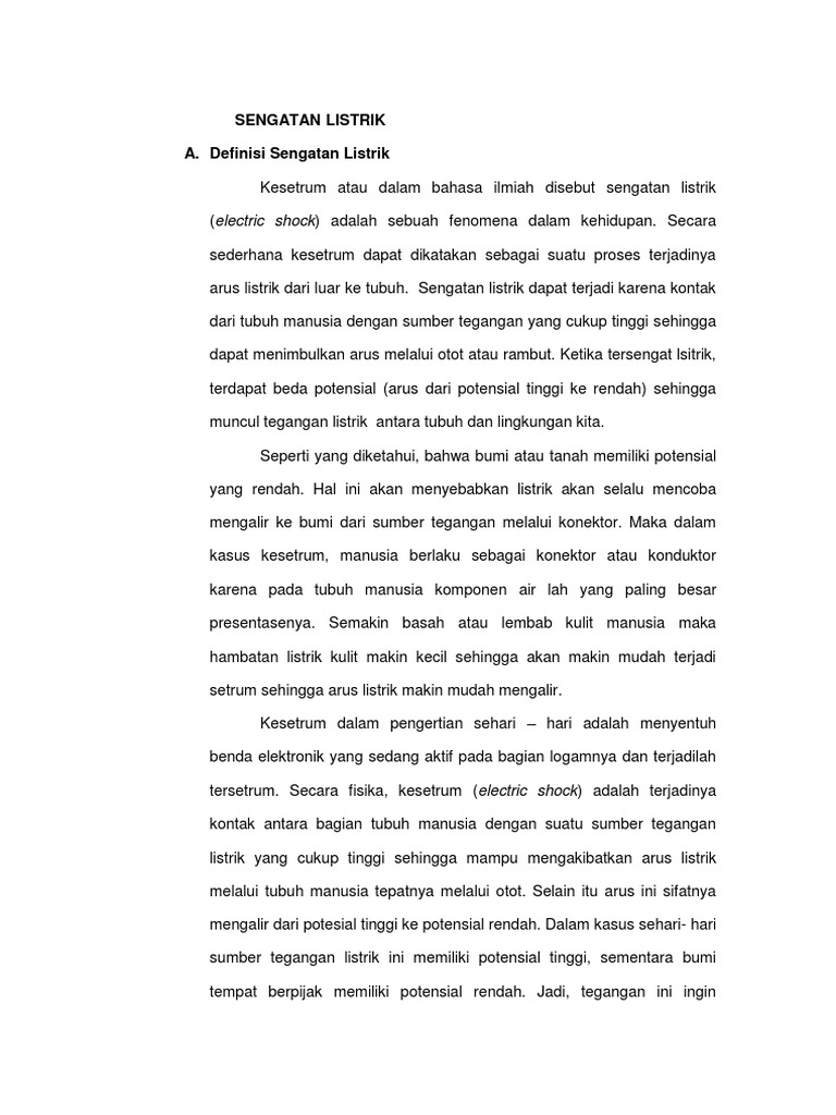 Sengatan Listrik | PDF