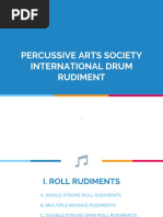 Vater-40 - Rudiments - Poster | PDF | Musical Instruments | Drumming