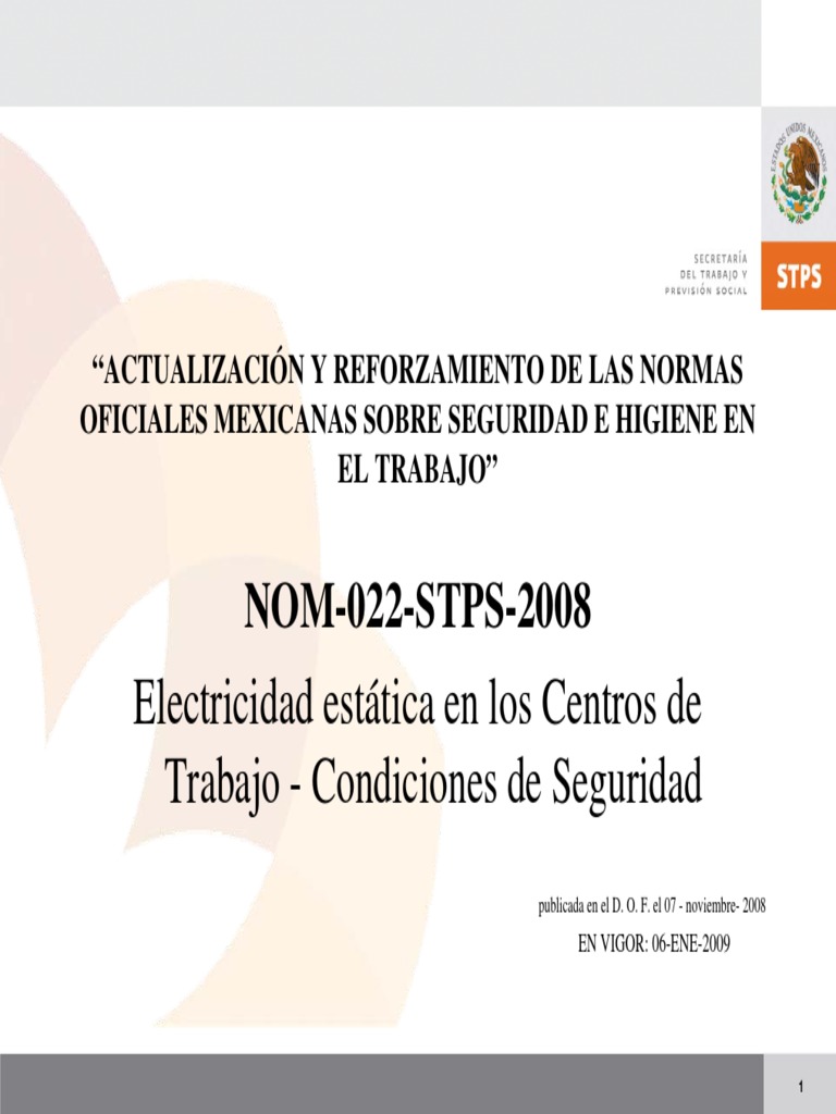 Nom 022 STPS PDF | PDF | Electricidad | Tierra