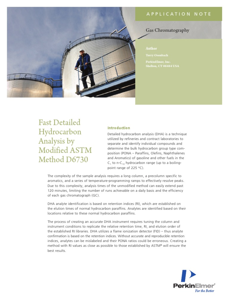 Astm d6730 App | PDF | Gas Chromatography | Chromatography