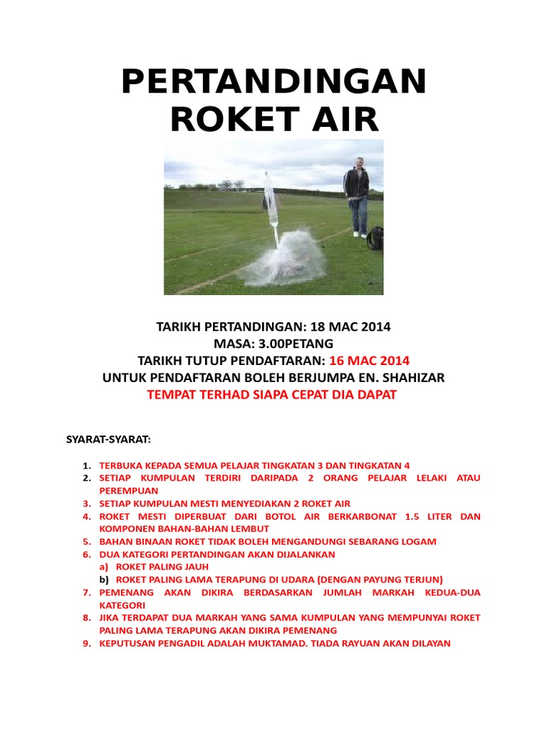 Pertandingan Roket Air | PDF