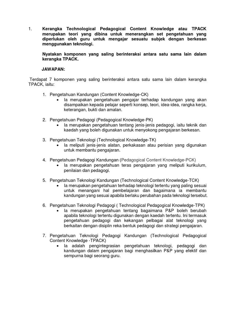 EDUP 2053 Ulangkaji Soalan 5 BHGN A | PDF