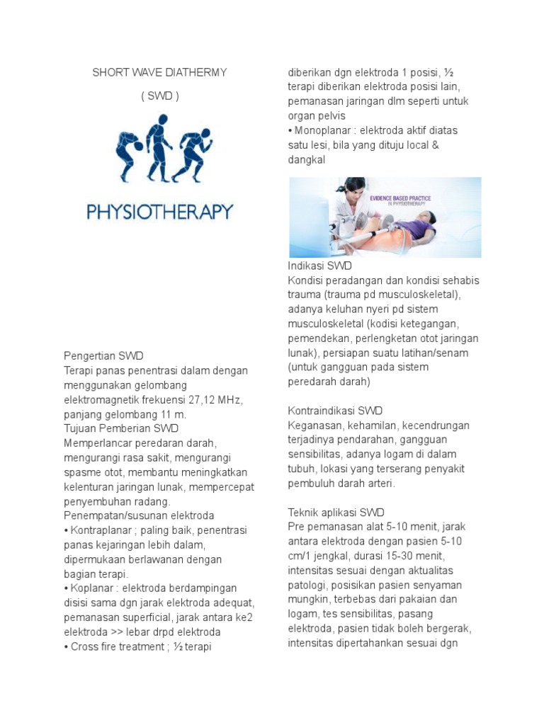 Terapi Short Wave Diathermy dan Kontraindikasi | PDF