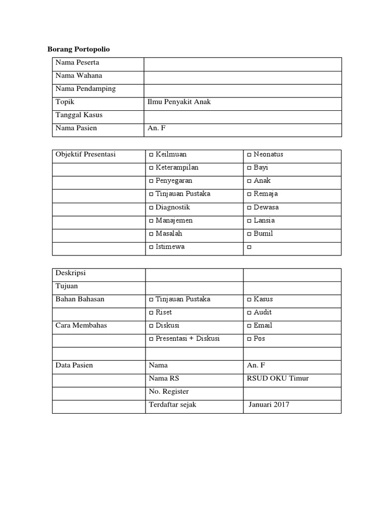 Borang Internship | PDF