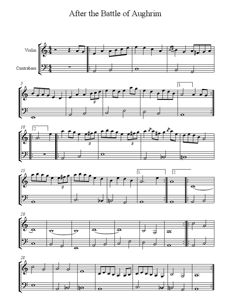 After The Battle of Aughrim | PDF