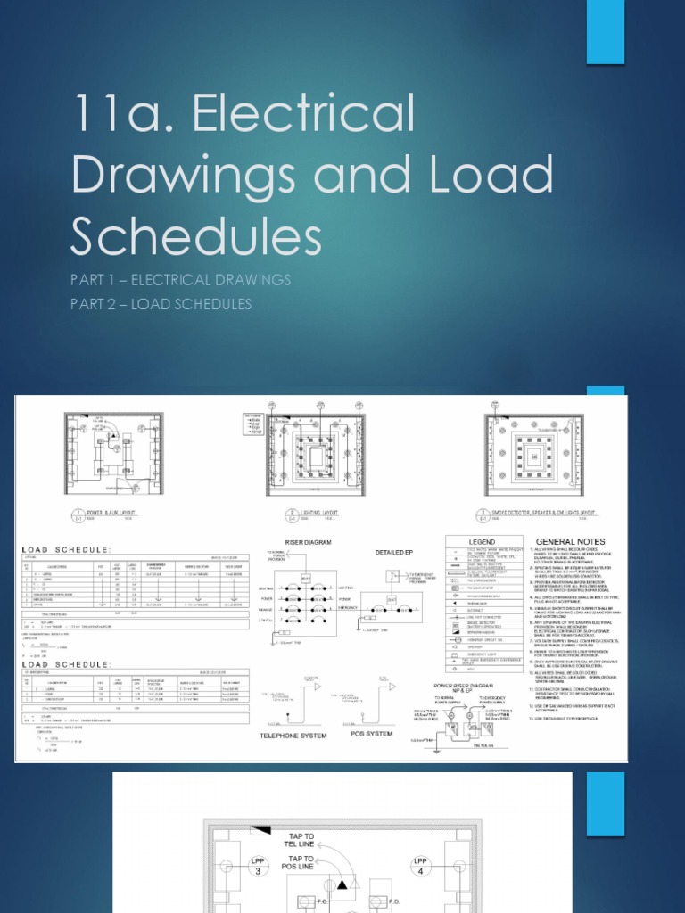 Electrical Drawings and Schedules Guide | PDF | Electrical Substation ...