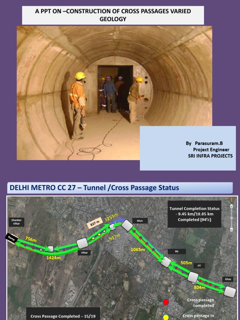 Construction of Cross Passages in Underground Metro tunnels | Tunnel ...