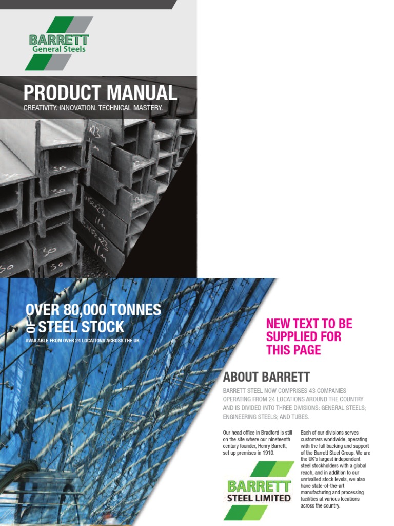 Steel Sections Size & Weight Tables | PDF