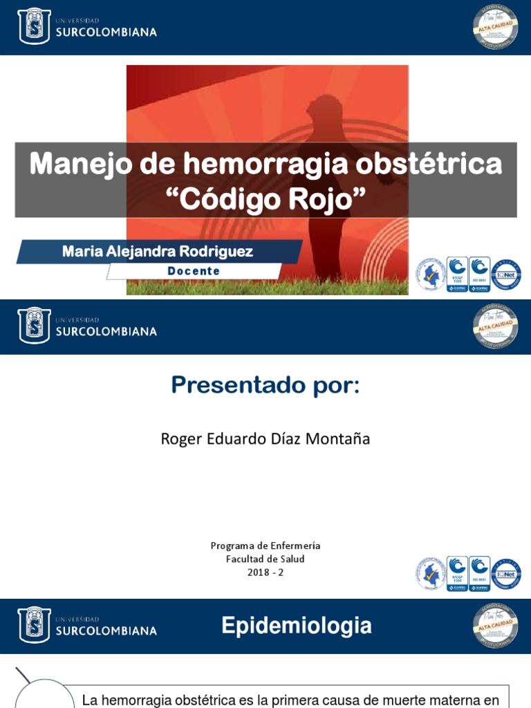 Codigo Rojo | PDF | Parto | Especialidades Medicas