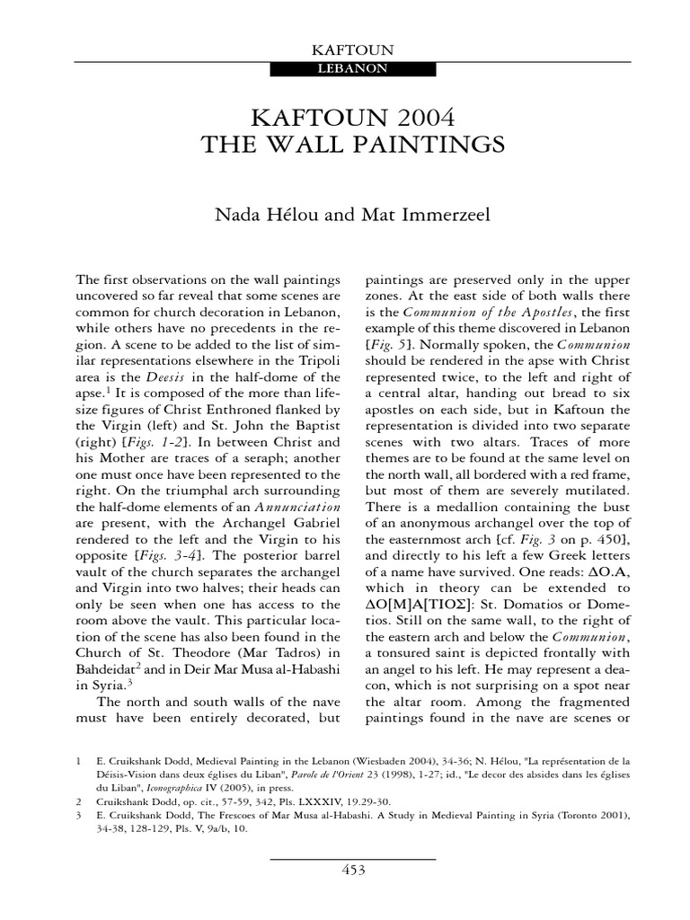 Kaftoun Wall Painting | PDF | Icon | Mary, Mother Of Jesus