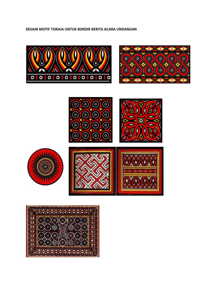 Motif Pengantin Toraja untuk Desain Undangan Pernikahan | PDF