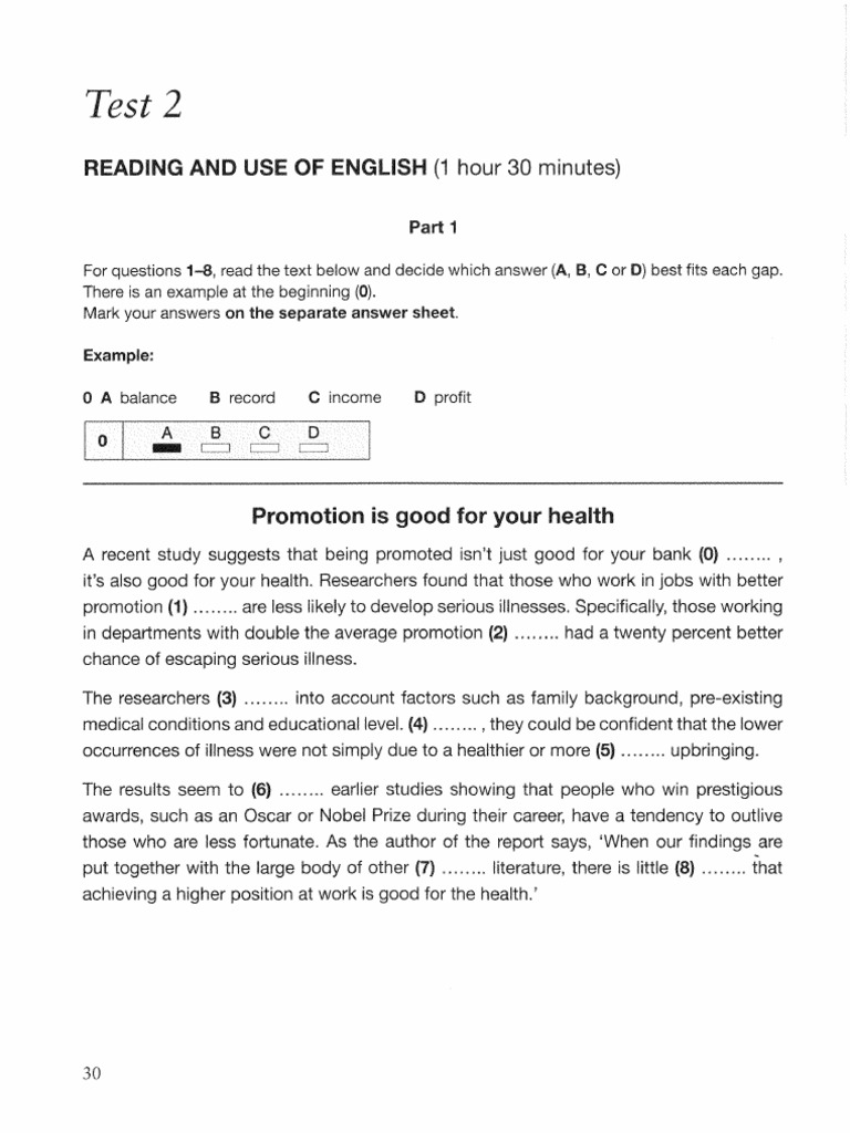 Reading and Use of English | PDF