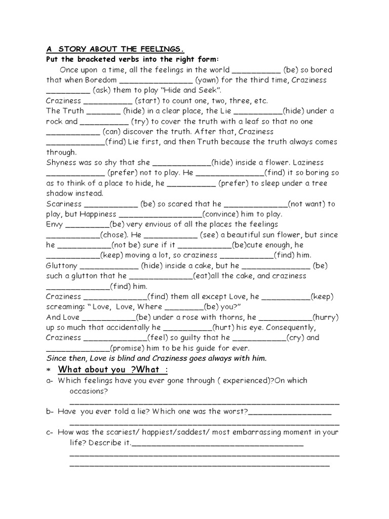 A Story About Feelings | PDF