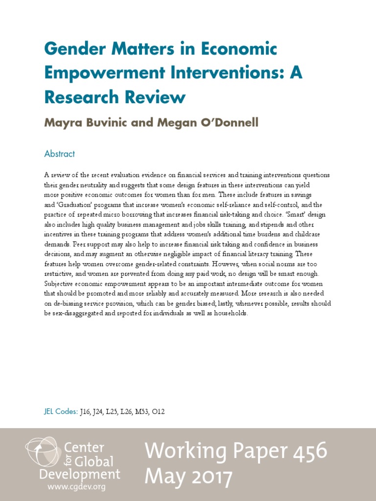 Gender Matters | PDF | Poverty | Poverty & Homelessness