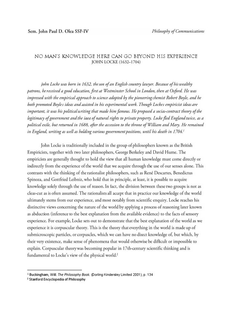 John Locke PDF | PDF