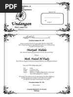 Undangan Tahlilan Pernikahan | PDF | Agama & Spiritualitas