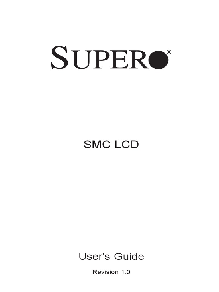 SMC LCD User Manual - Updated PDF | PDF | Application Programming Interface | Icon (Computing)