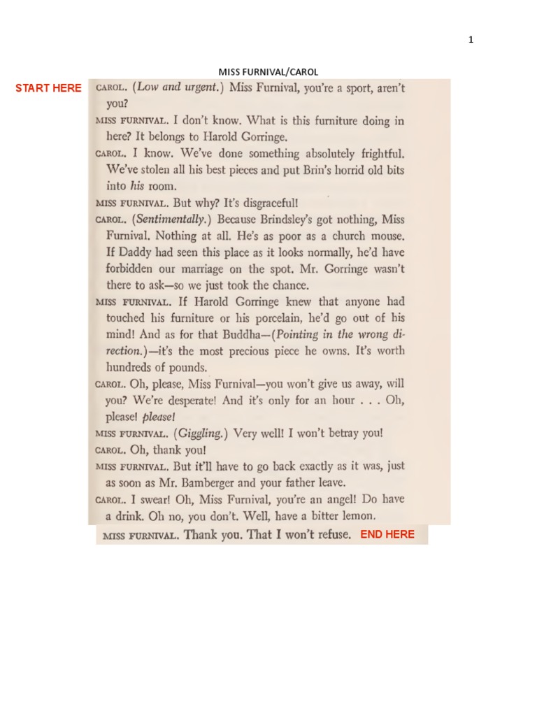 Black Comedy Callbacks | PDF