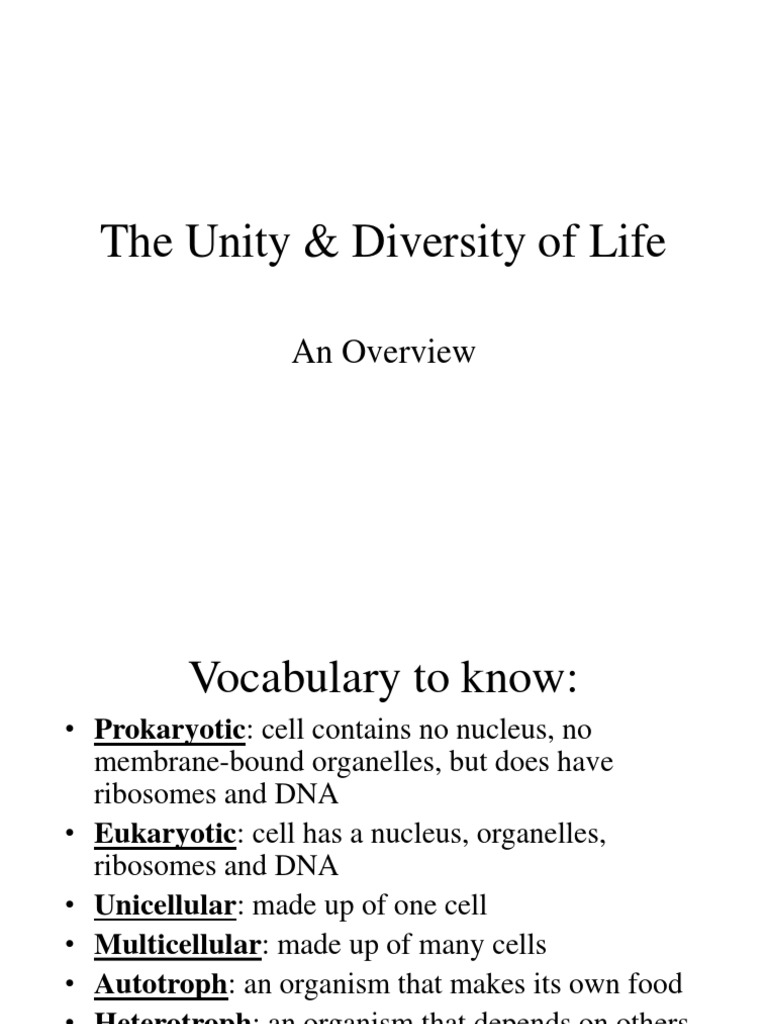 The - Unity - and - Diversity - of - Life-IMP PDF | PDF | Prokaryote ...